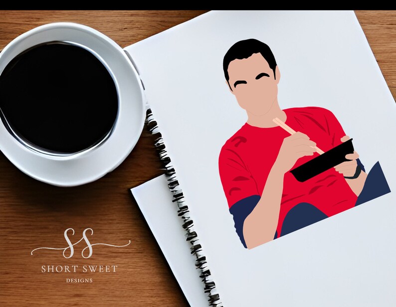 Sheldon Cooper Silhouette: Big Bang Theory Clipart (digital Download ...