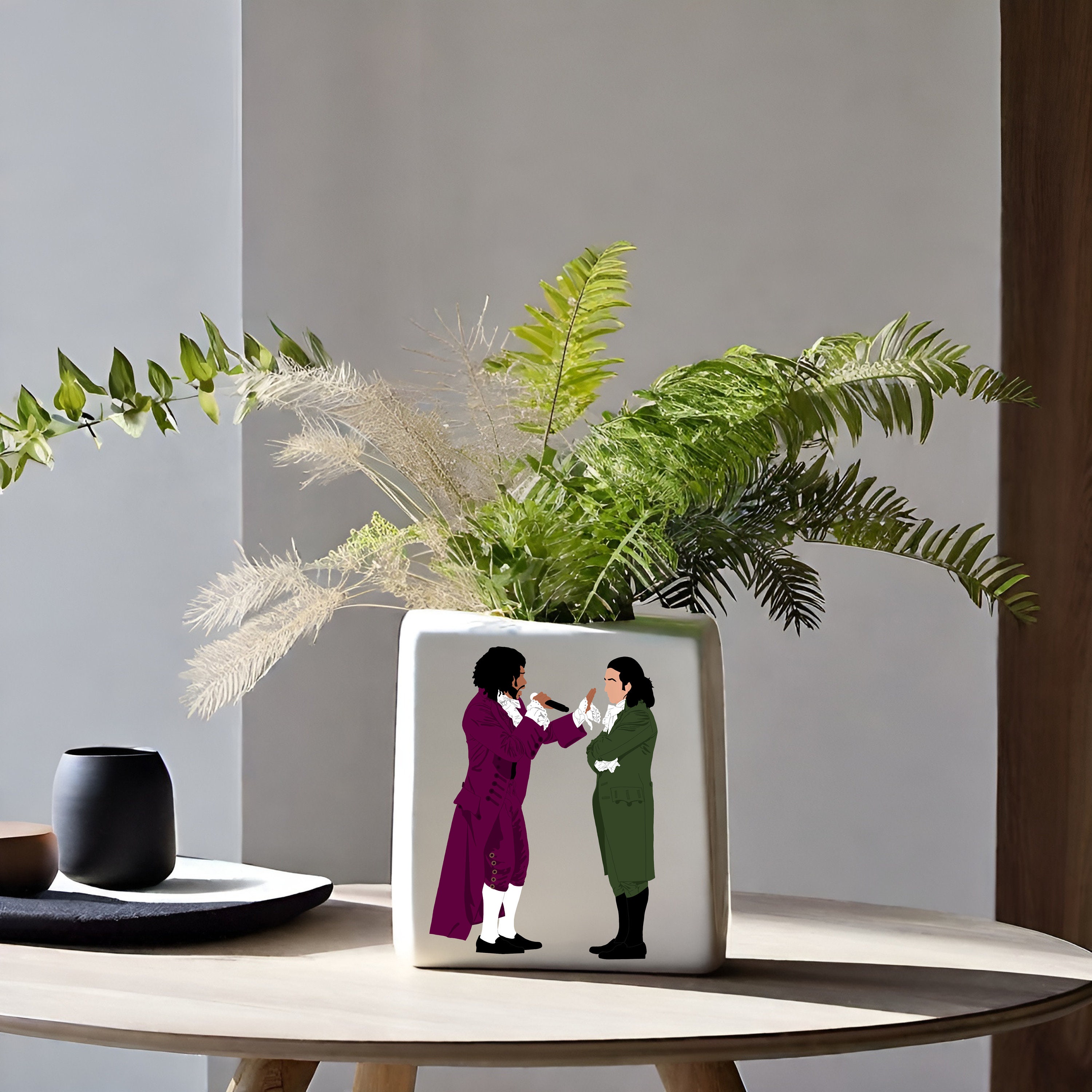 Alexander Hamilton and Thomas Jefferson Debate Hamilton Silhouette ...