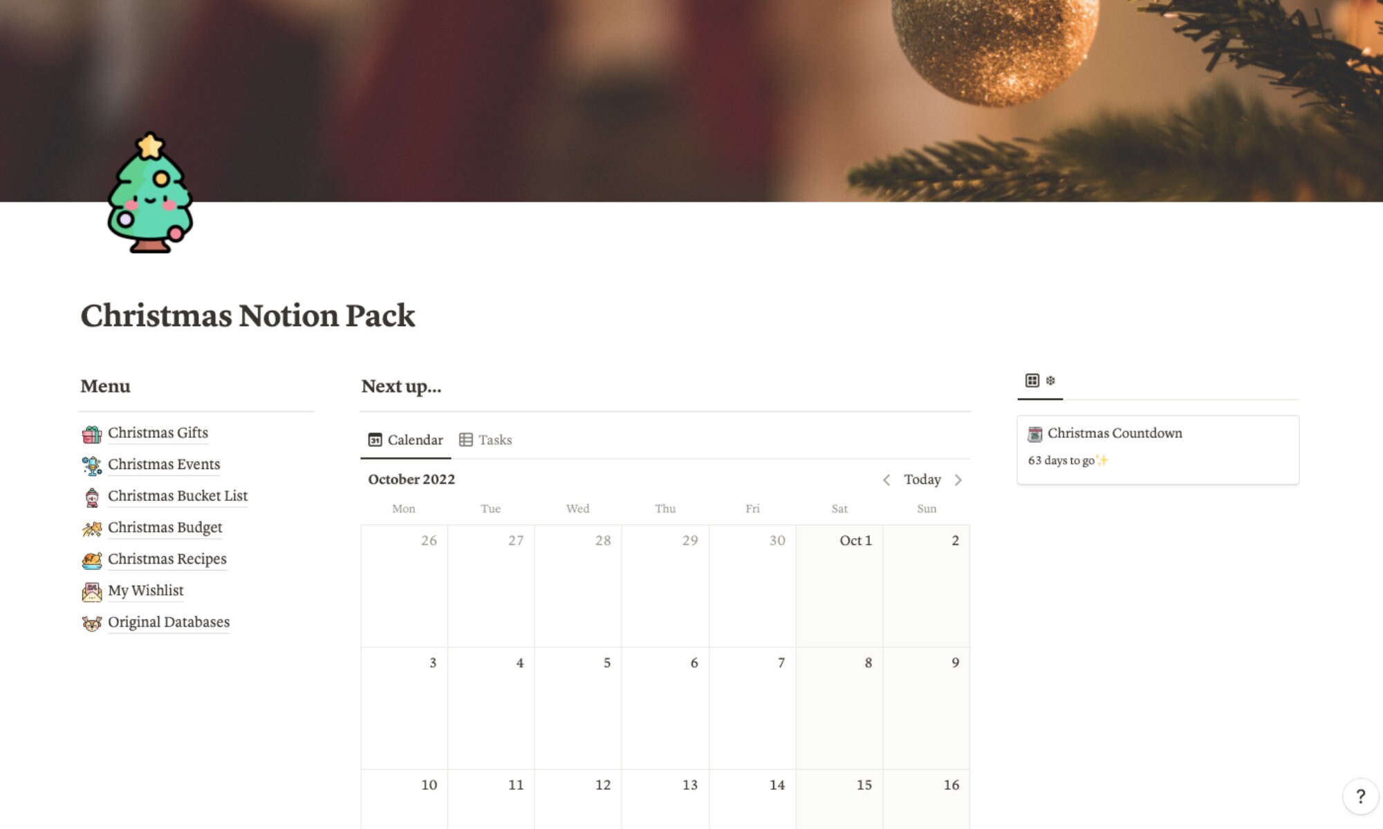 Christmas Notion Template | the Ultimate Digital Planner to Keep You ...