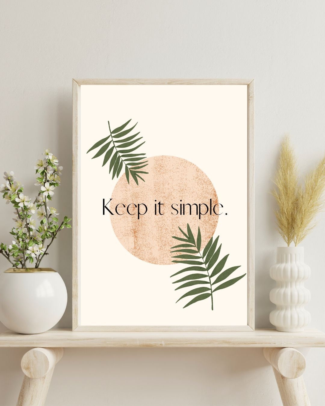 Keep It Simple Minimalistic Wall Art, Keep It Simple Design, Simple ...