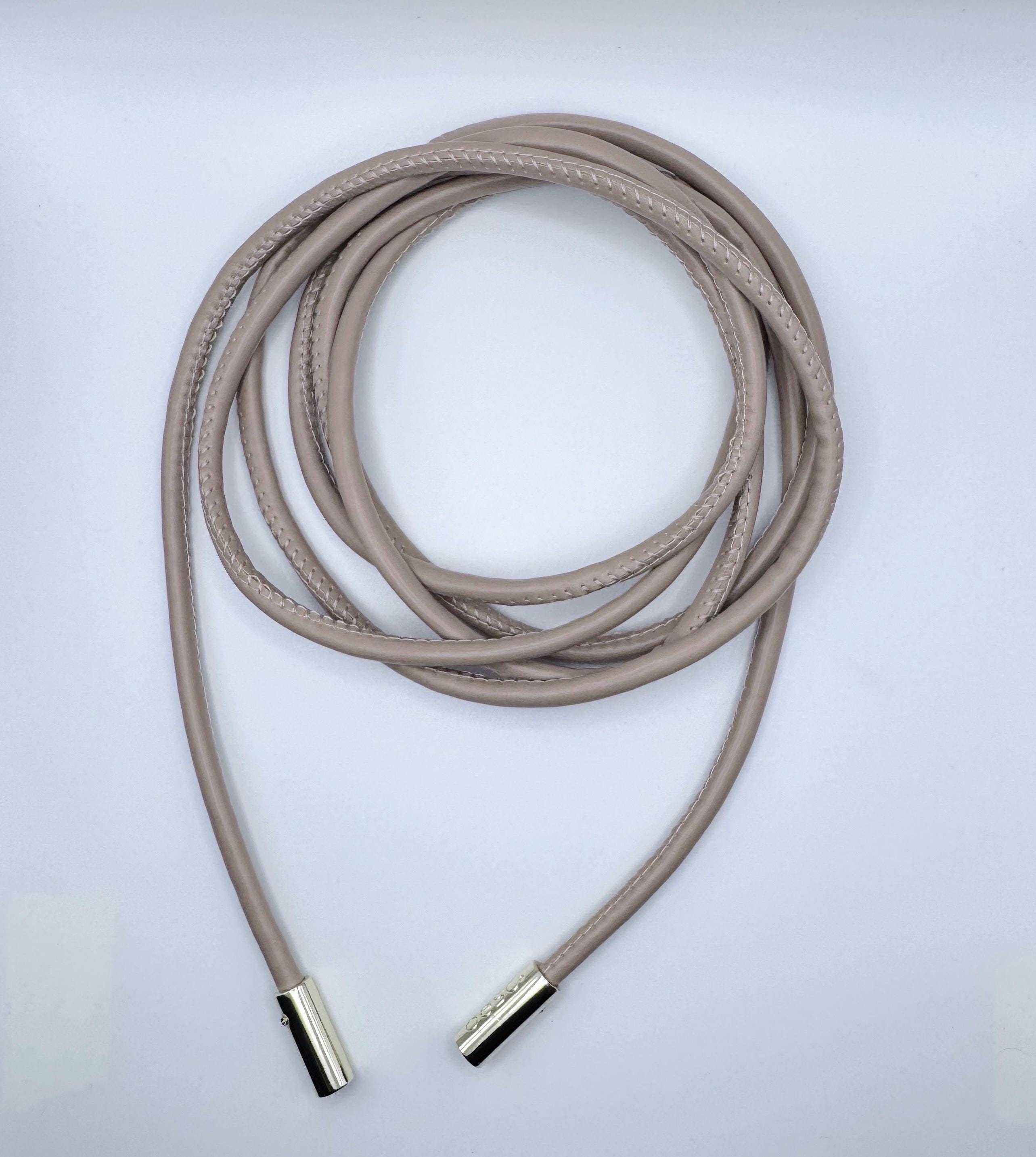 Tie-up Khaki Rope Belt in Soft Leather - Etsy