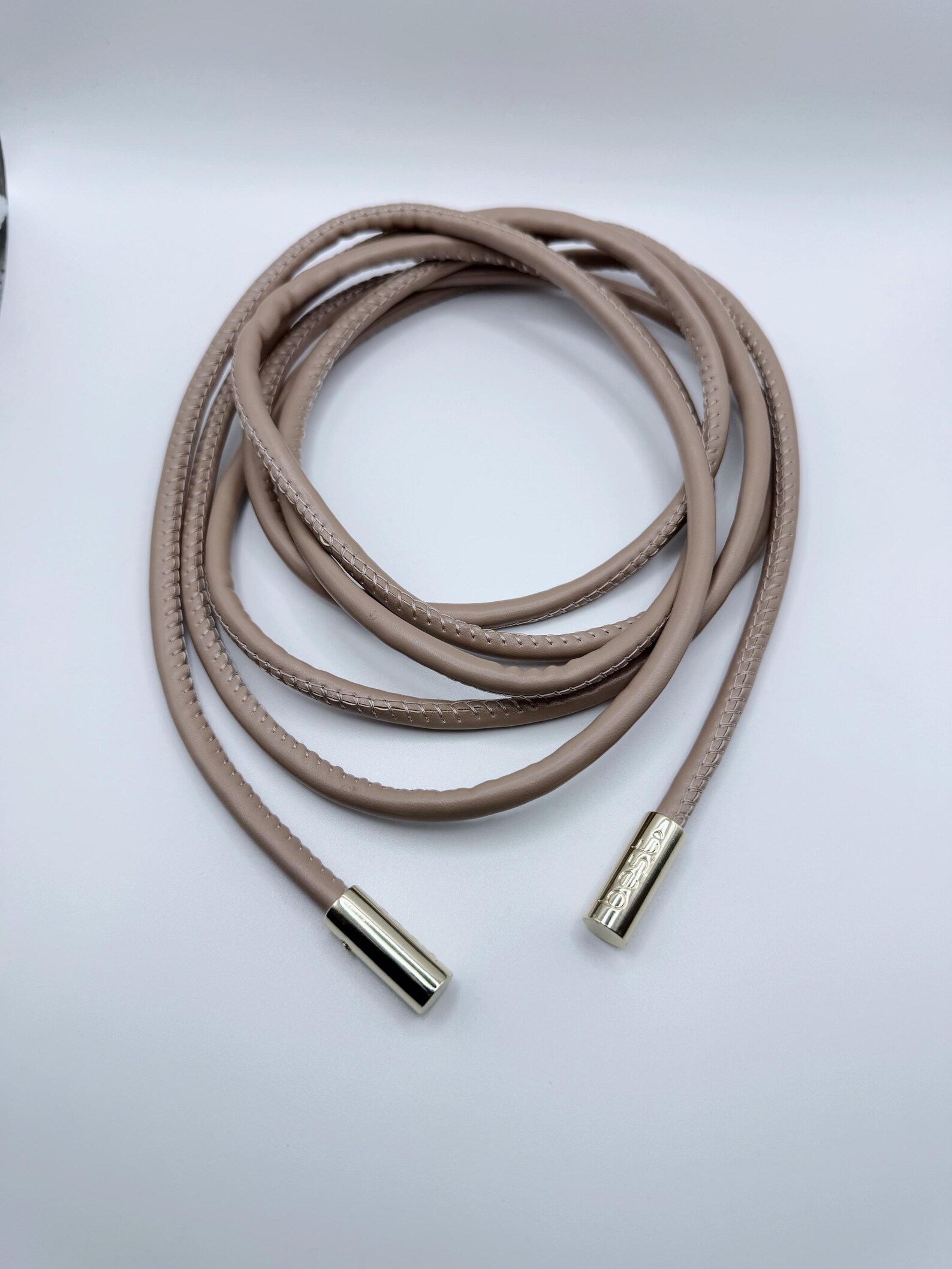 Tie-up Khaki Rope Belt in Soft Leather - Etsy