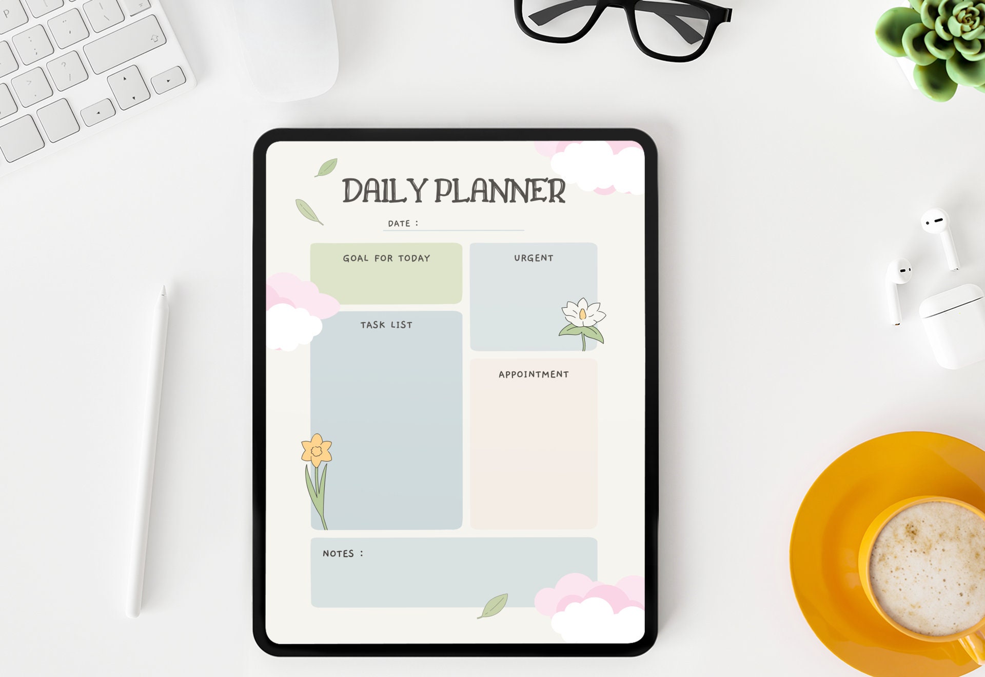 Printable Daily Planner, Printable Productivity Planner, Instant ...