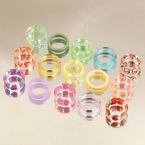 Clear Resin Ring - Etsy