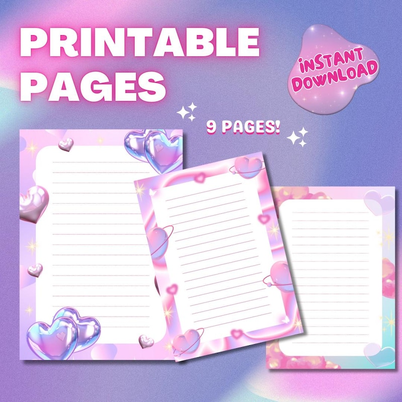 Girly Stationery - Etsy