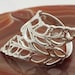 Silver Leaf Wrap Ring Sterling Silver 925 Gift for Her Statement Ring Handmade Silver Ring Leaf ...
