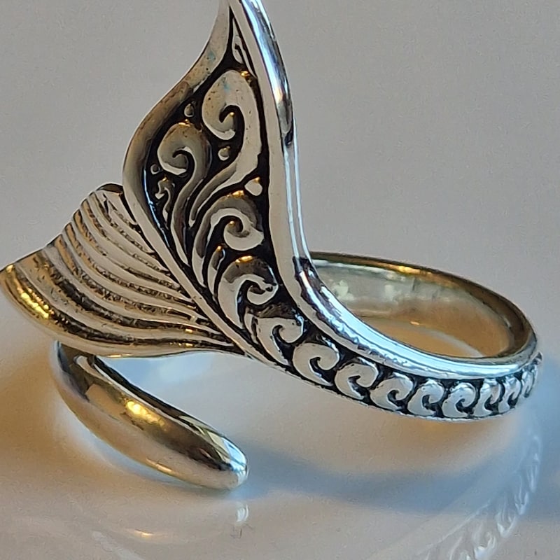 Silver Mermaid Ring - Etsy