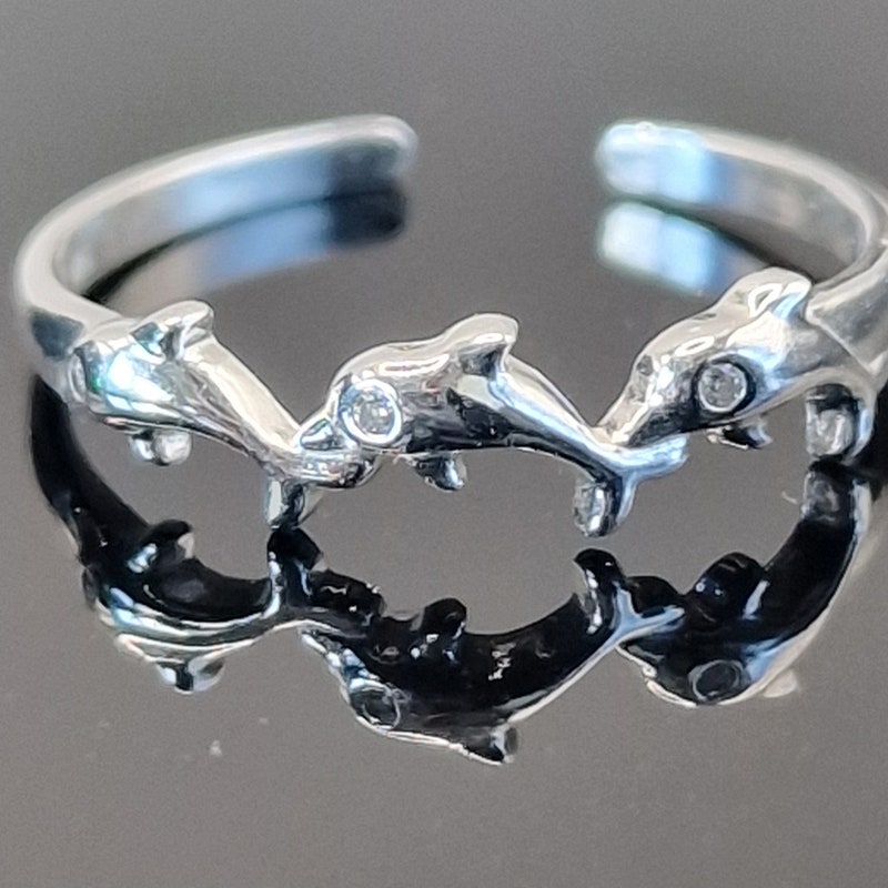 Dolphin Ring - Etsy