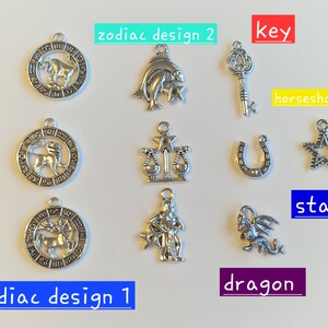 Personalised Zodiac Tarot Key Rings Lucky Bag Charms Gift for Her ...