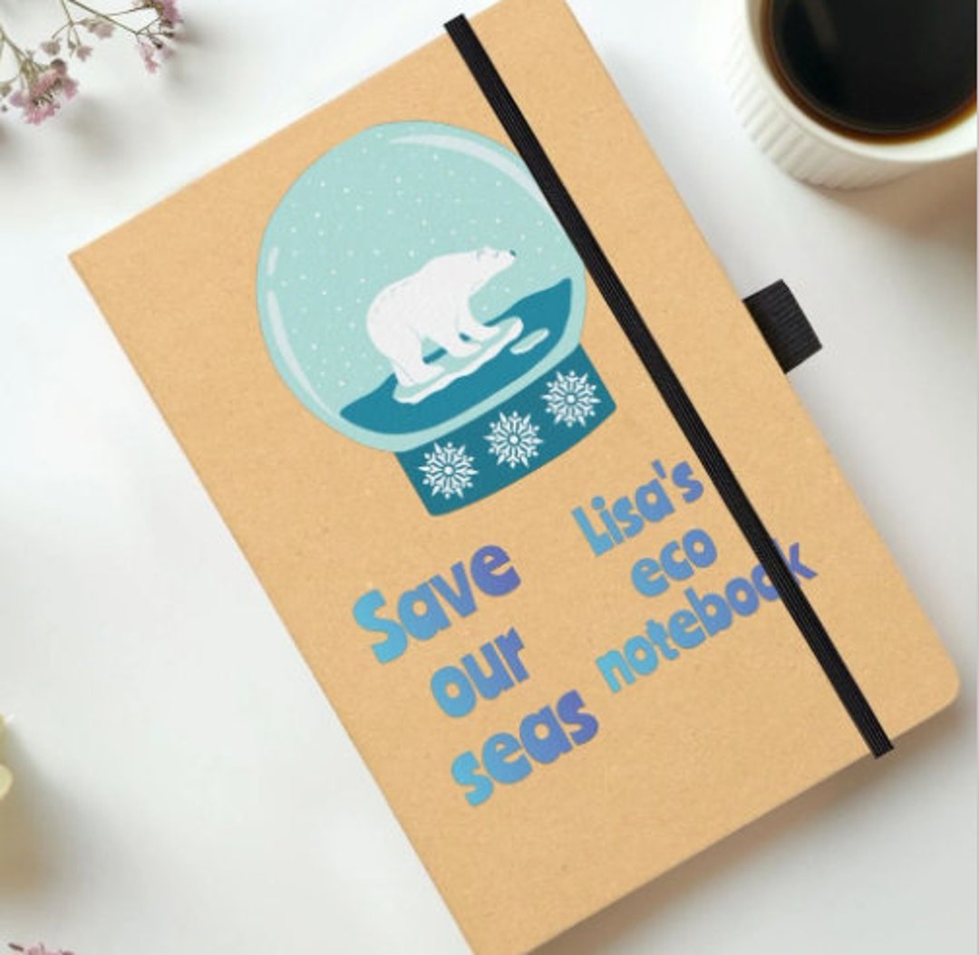 Personalised Eco Friendly Notebook Made From 100% Recycled & Kraft ...