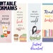 Printable Inspirational Bookmarks: Kids & Teacher Gifts (digital ...