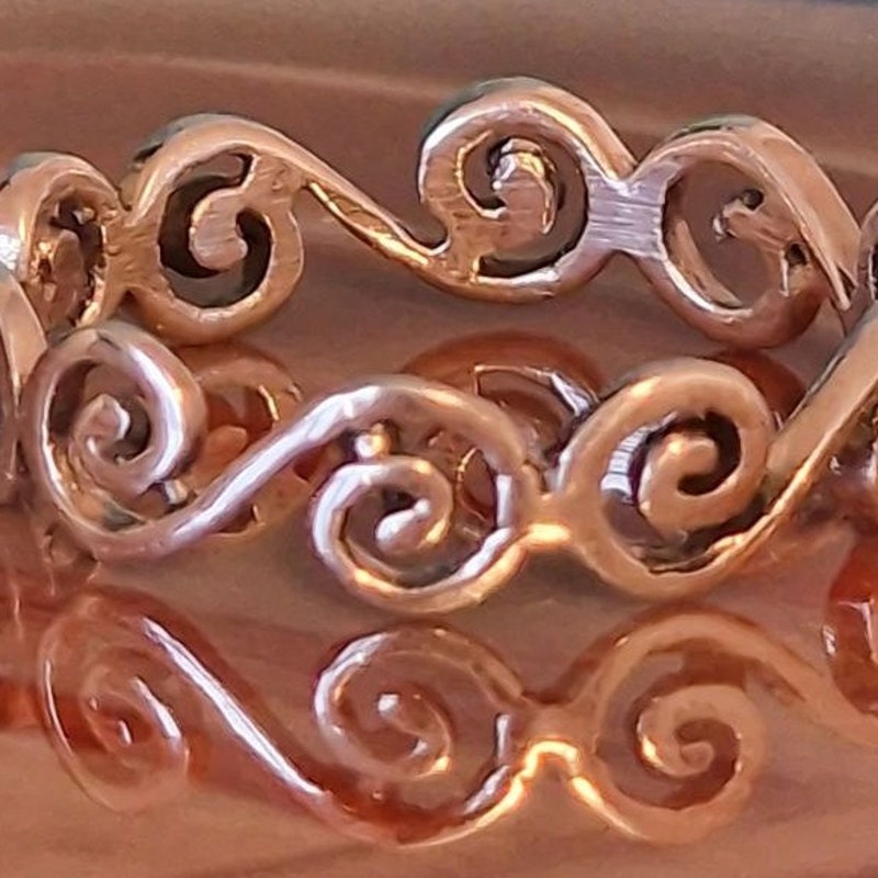 Sterling Ring Scroll - Etsy UK