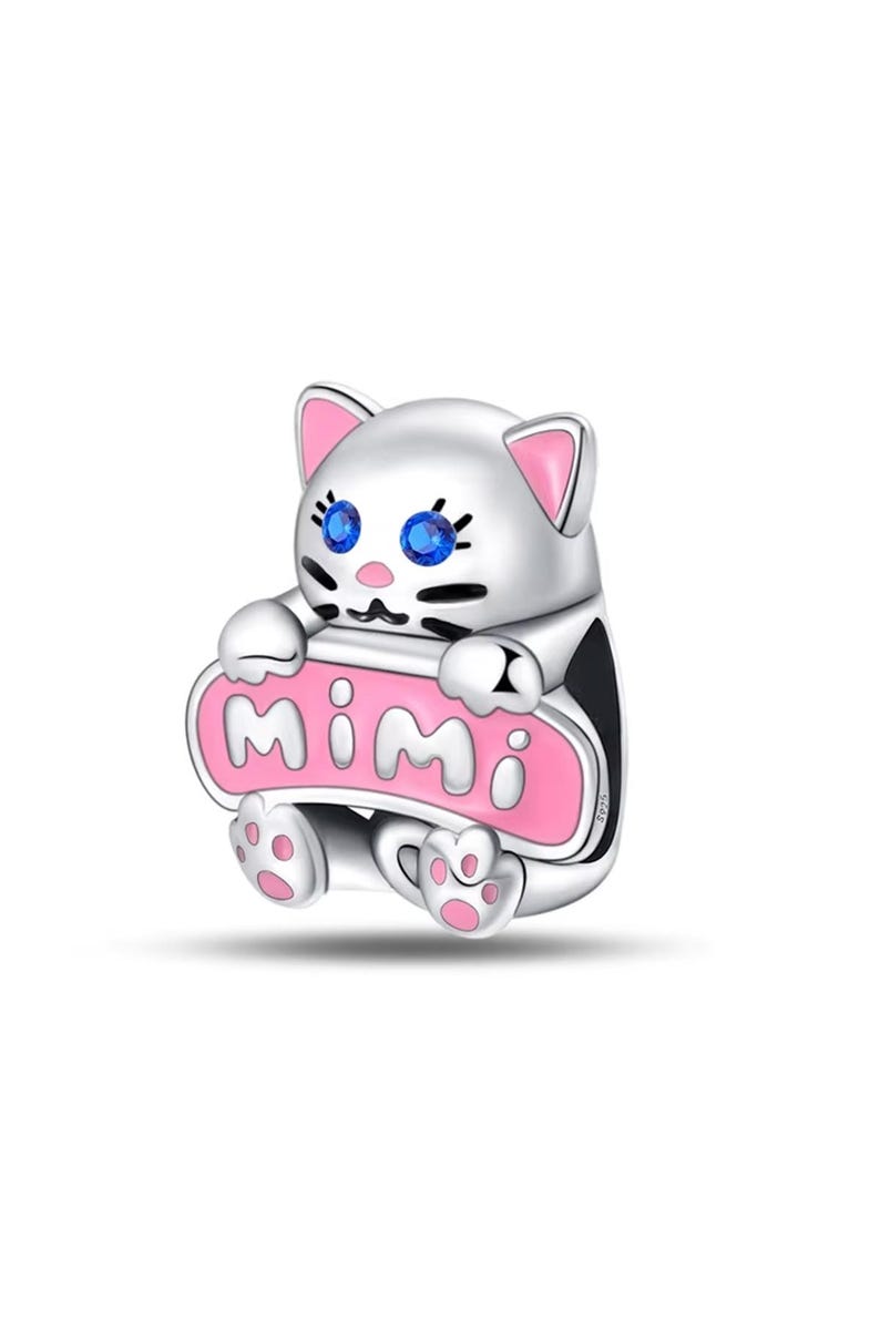 Fubena Sweet Mimi Cat Moments Charm, Fit Pandora 925 Sterling Silver ...