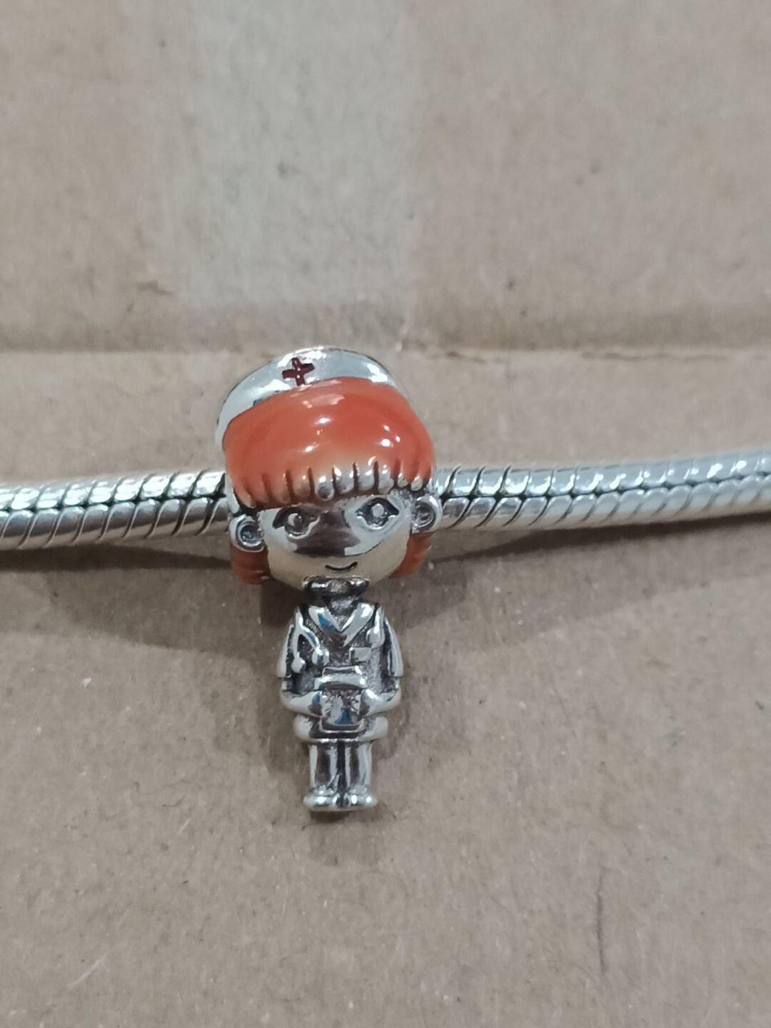 Pandora Fubena Female Nurse Moments Charm, Fit Pandora 925 Sterling ...