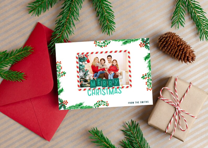 Printable Christmas Card Instant Download Card Editable Digital ...
