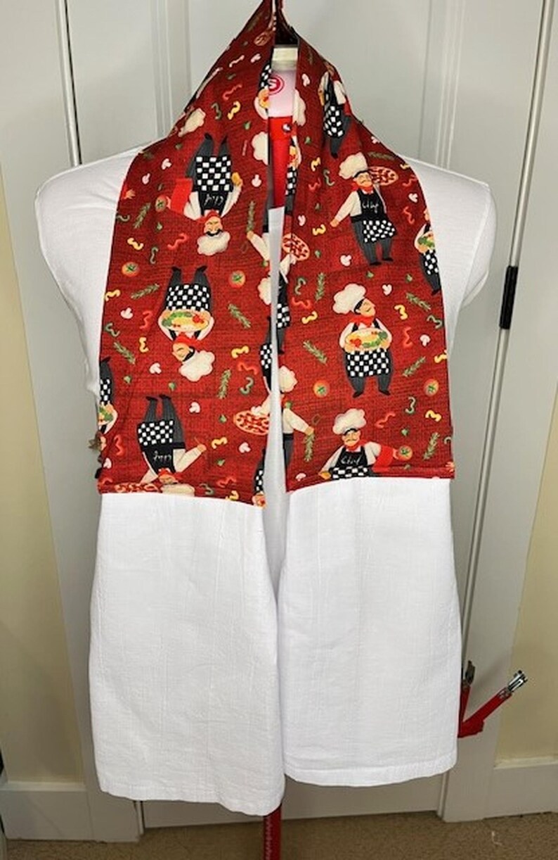 Kitchen Scarf Towel, Kitchen Boa, Neck Towel, Over the Shoulder Towel ...