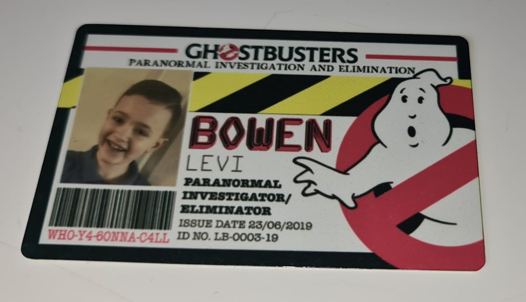 Ghostbusters Licence ID Card - Etsy
