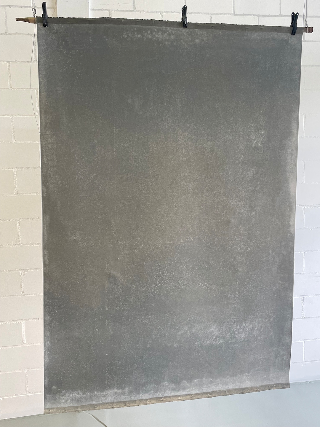 Hand-painted Dark Grey Canvas Backdrop. 204cm X 144cm. Grey Patina ...