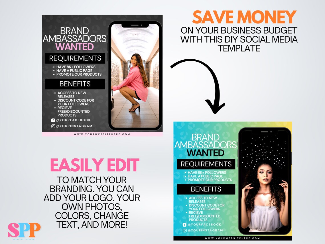 Brand Ambassador Flyer Ambassador Flyer Template Hair Brand - Etsy
