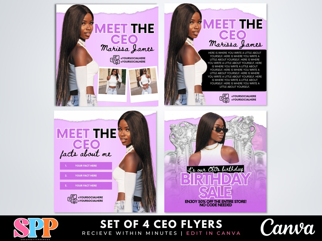Meet the CEO Flyer CEO Birthday Flyer Business Owner Flyer - Etsy