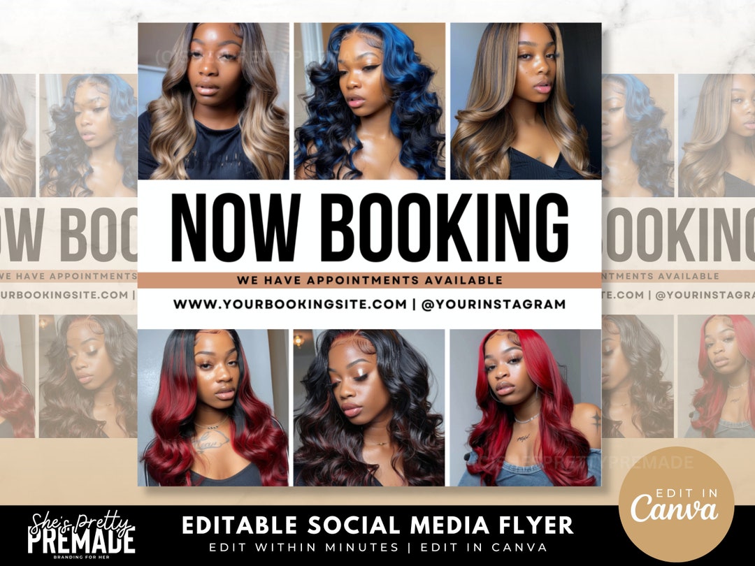 April Booking Flyer, Book Now Flyer, Appointments Flyer, Now Booking ...