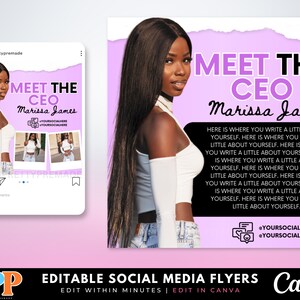 Meet the CEO Flyer CEO Birthday Flyer Business Owner Flyer - Etsy