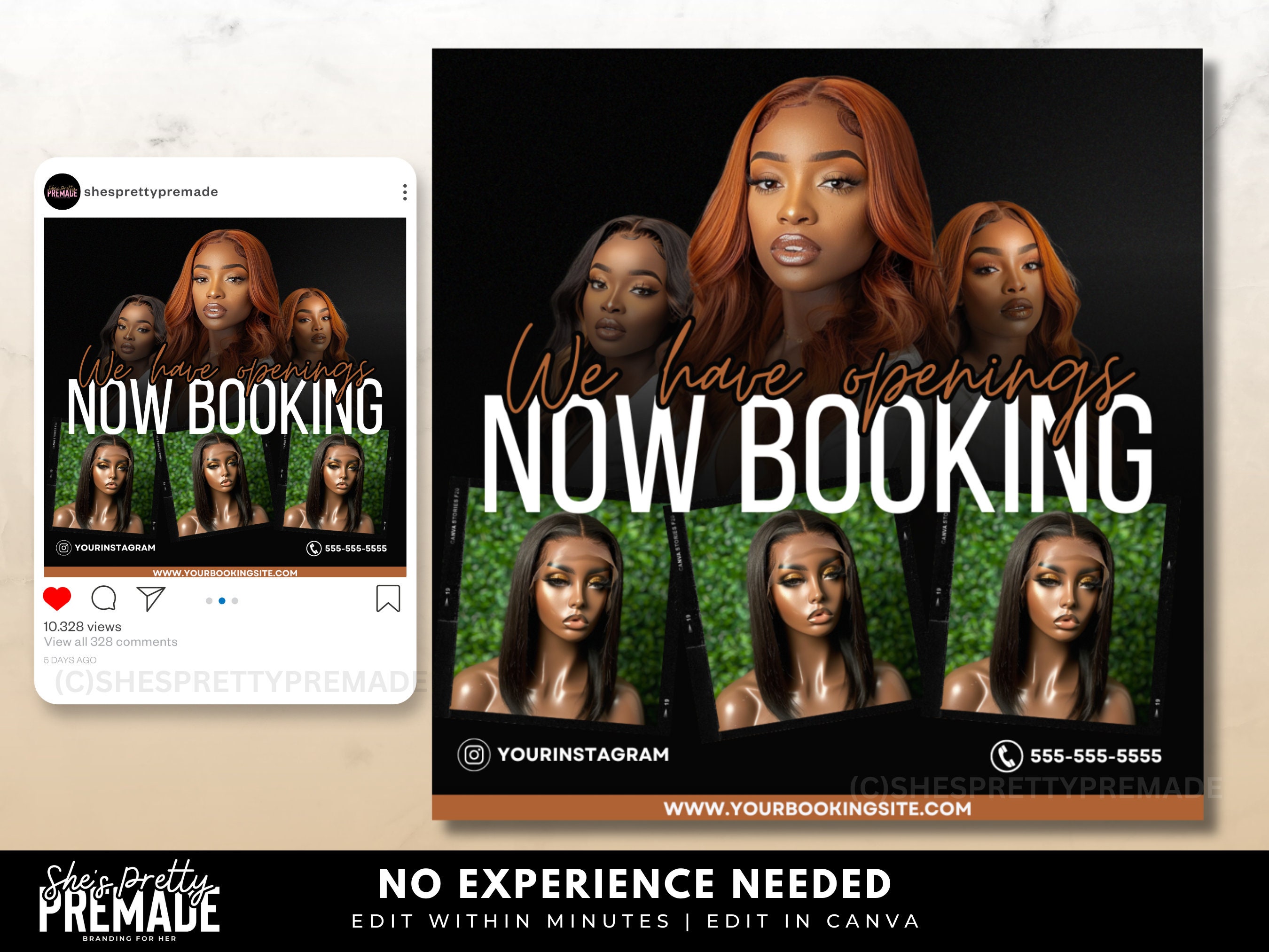 Appointments Available Flyer, Bookings Flyer, Now Booking Post, Book ...
