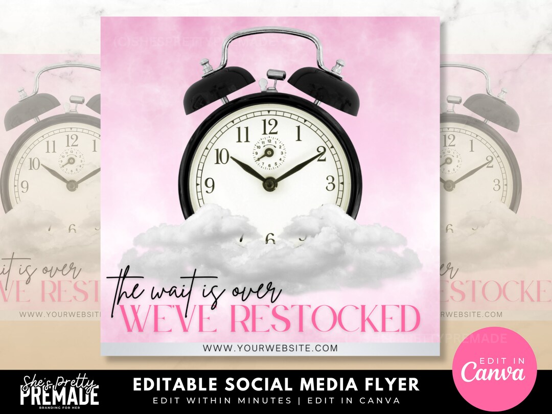 We've Restocked Flyer, Restock Flyer, Hair Flyer Flyer, New Arrivals ...