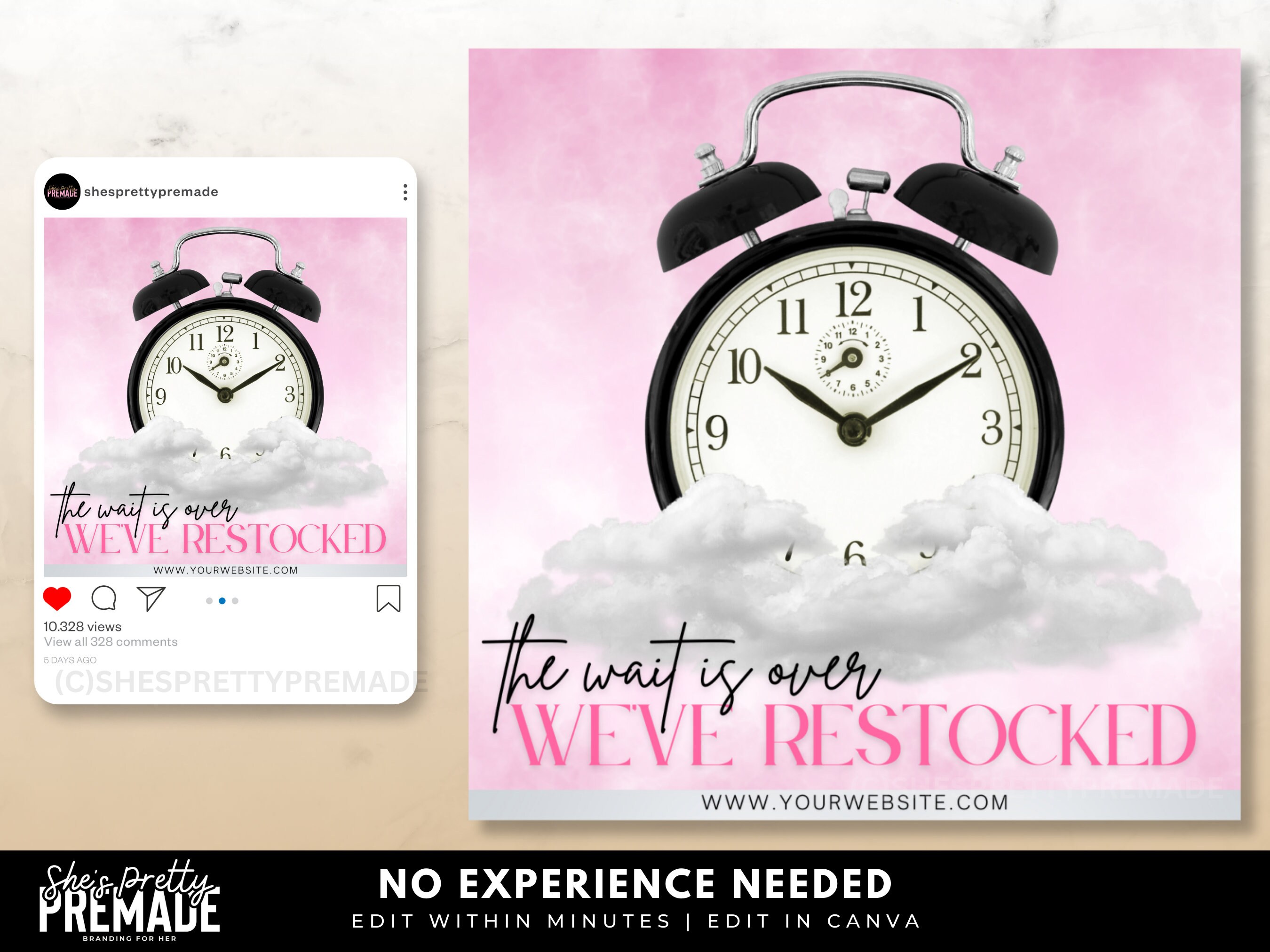 We've Restocked Flyer, Restock Flyer, Hair Flyer Flyer, New Arrivals ...