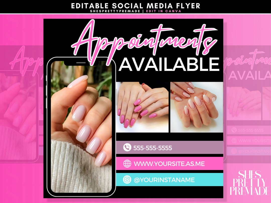 Appointments Available Flyer Book Now Flyer Now Booking - Etsy