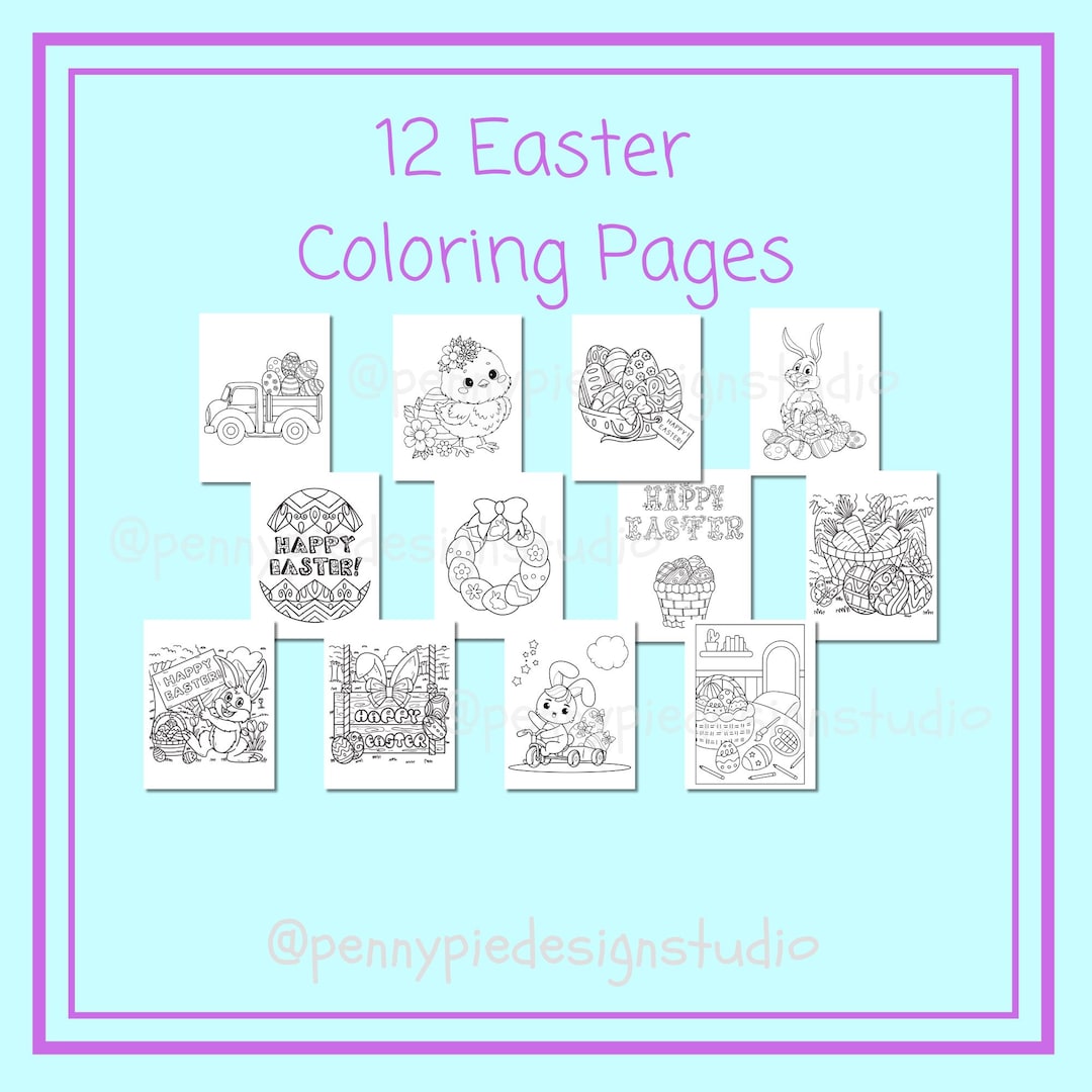 Easter Coloring Pages, Kids Coloring Pages, April Coloring Pages, Bunny ...