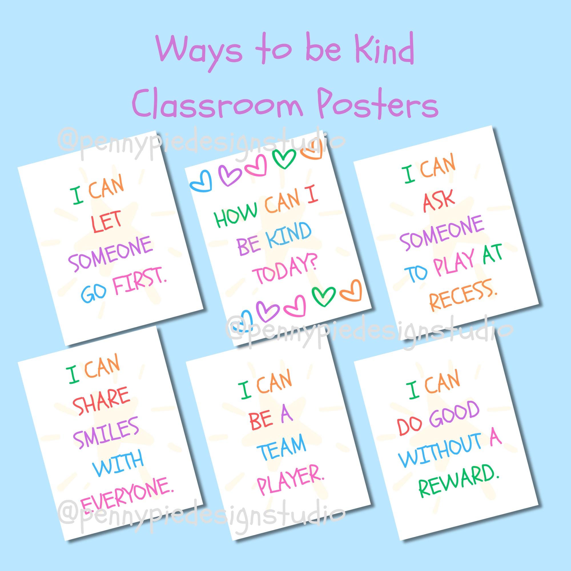 Classroom Kindness Motivation Posters, Classroom Decor, Classroom ...