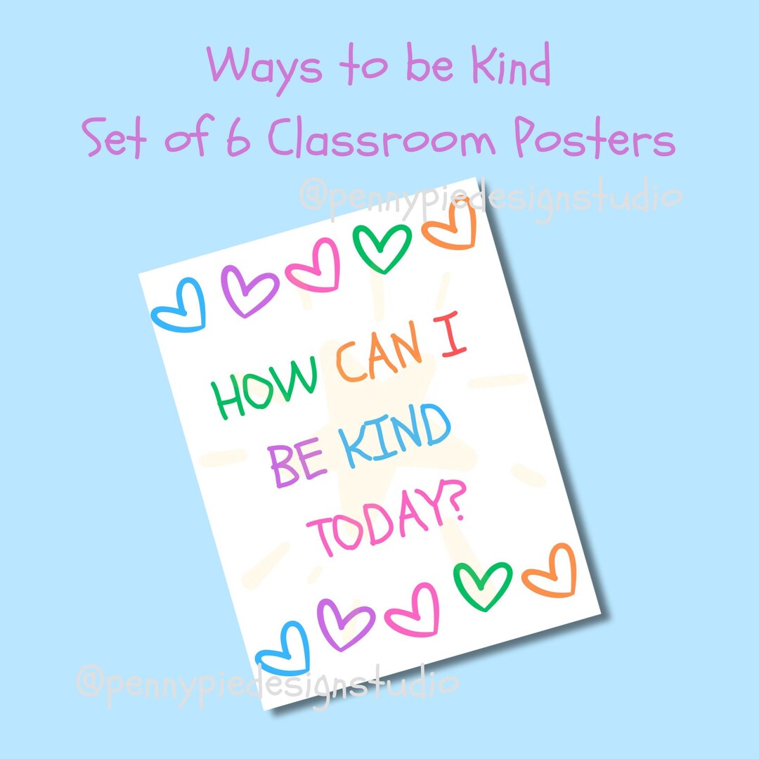 Classroom Kindness Motivation Posters, Classroom Decor, Classroom ...