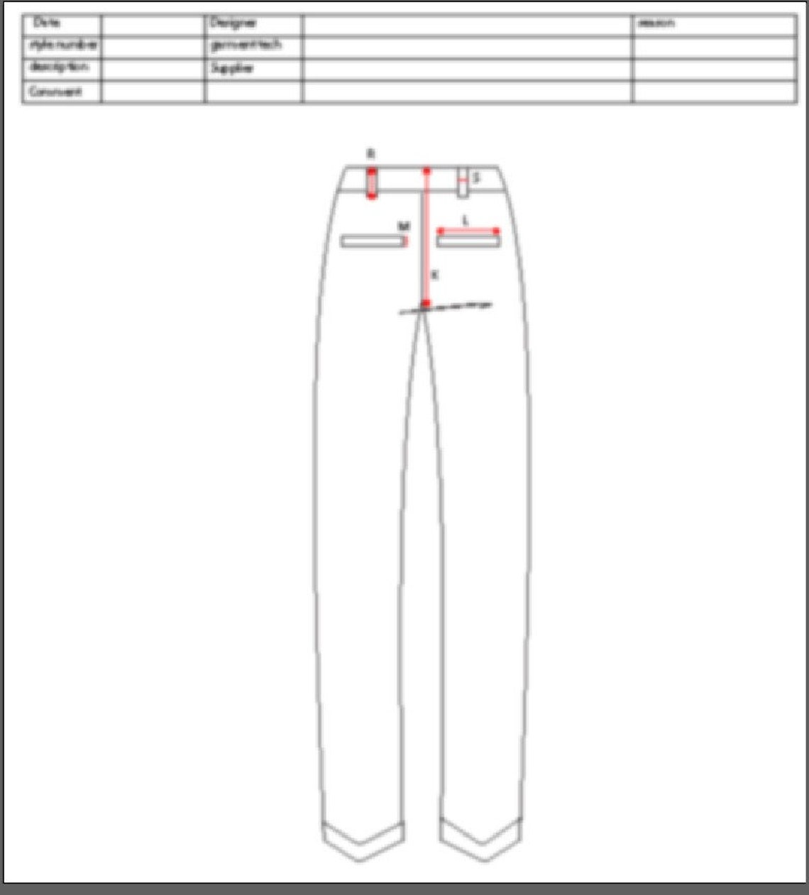 Complete Women's Trouser Measurement Guide Made on Teckpack Template ...