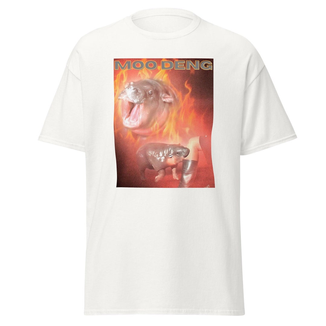 Moo Deng Hippo Shirt, Moo Deng Rage, Cute Hippo Shirt, Moo Deng Gift - Etsy