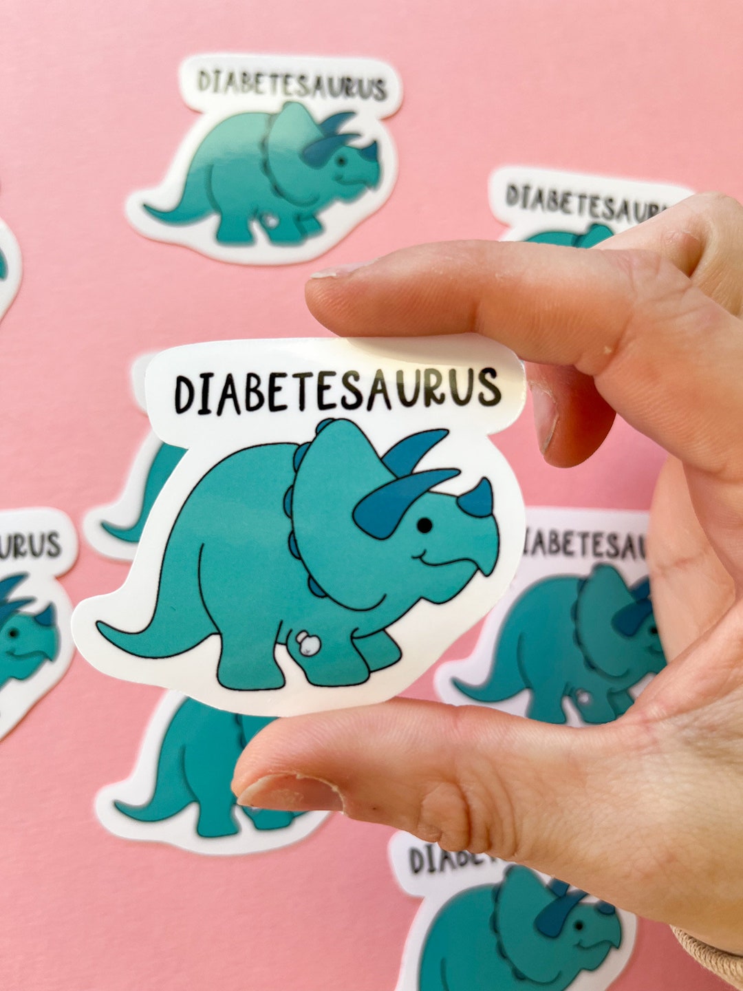 Diabetesaurus Die Cut Sticker - Waterproof Vinyl Dinosaur - Etsy