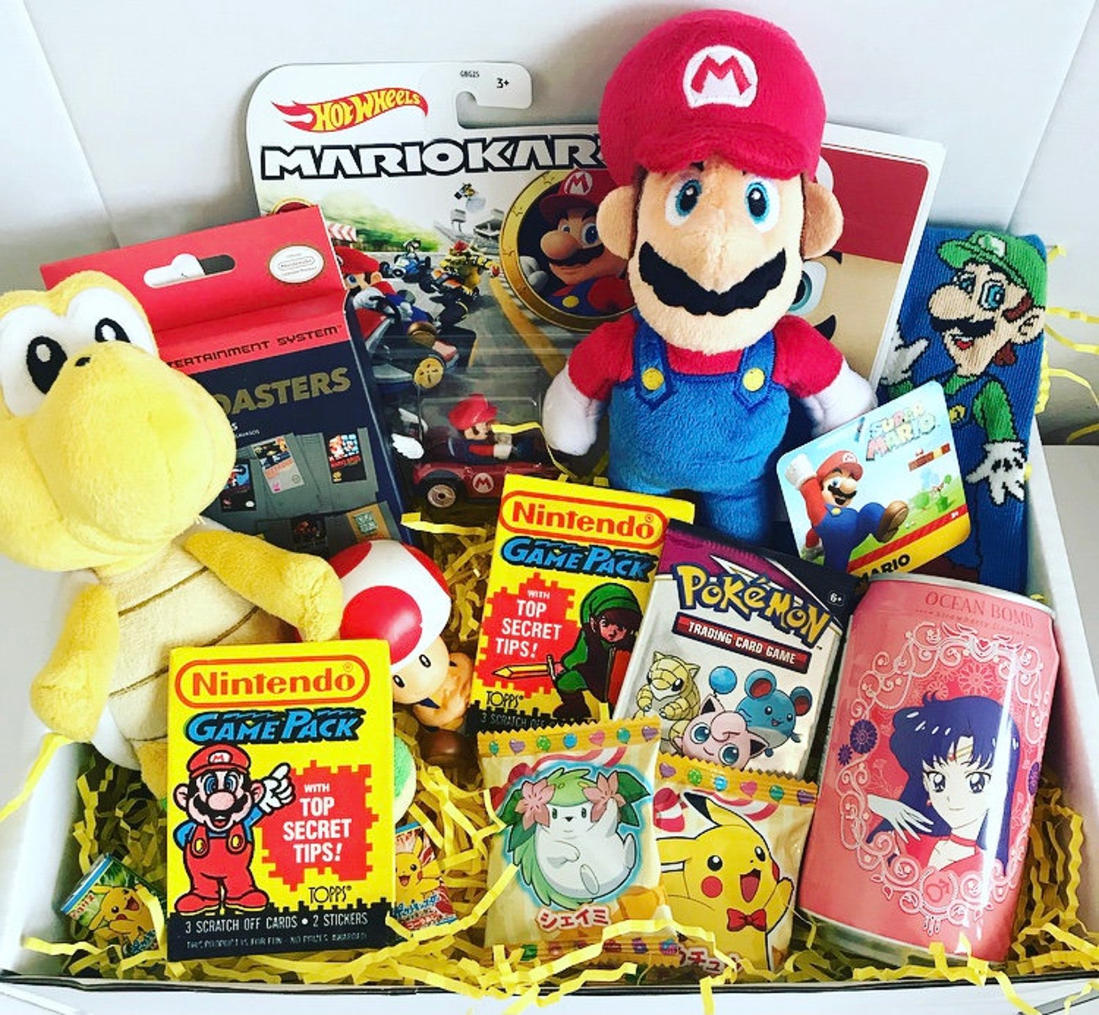 ULTRA Nintendo Gamer Mystery Gift Box Pokemon Gameboy NES N64 Mario ...