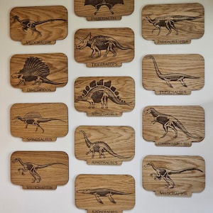 Dinosaur Wall Decor / Fossil Wall Art / Kids Room - Etsy
