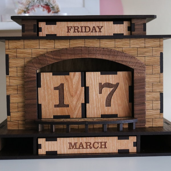 Wooden Calendar - Etsy
