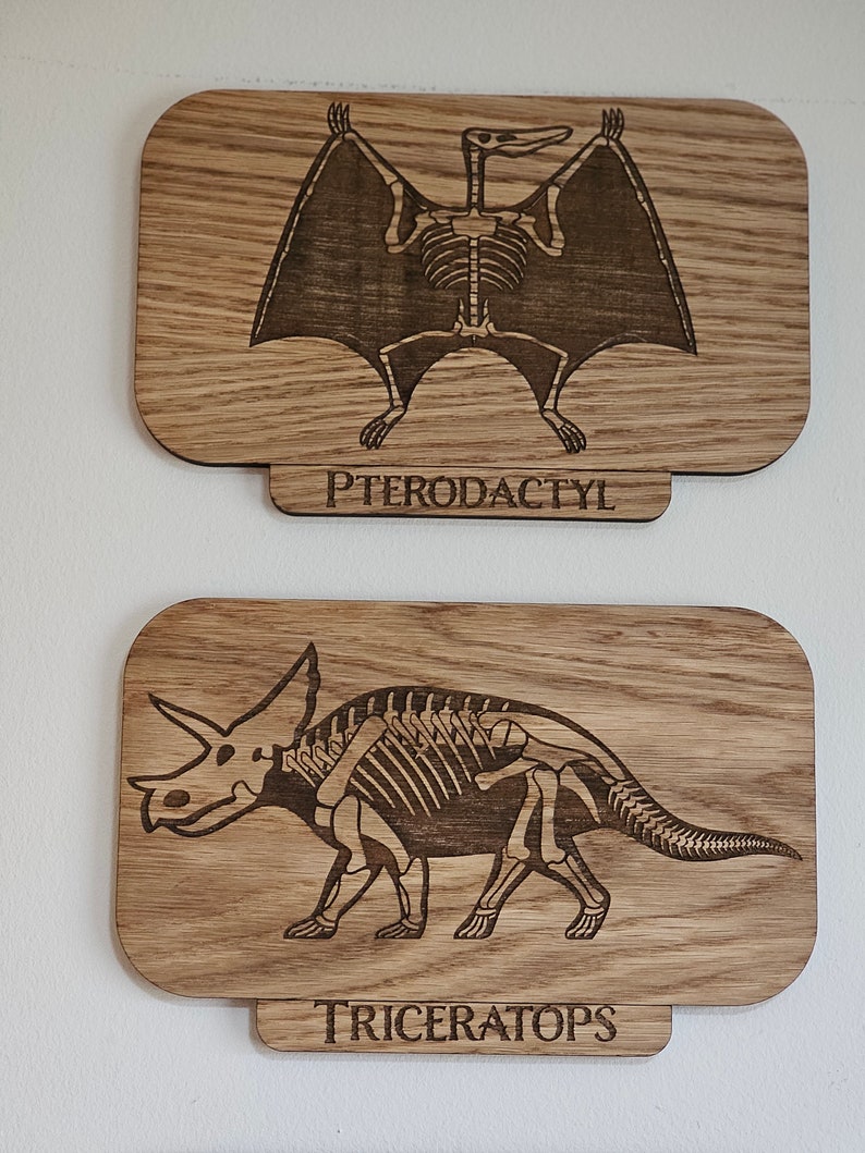 Dinosaur Wall Decor / Fossil Wall Art / Kids Room - Etsy