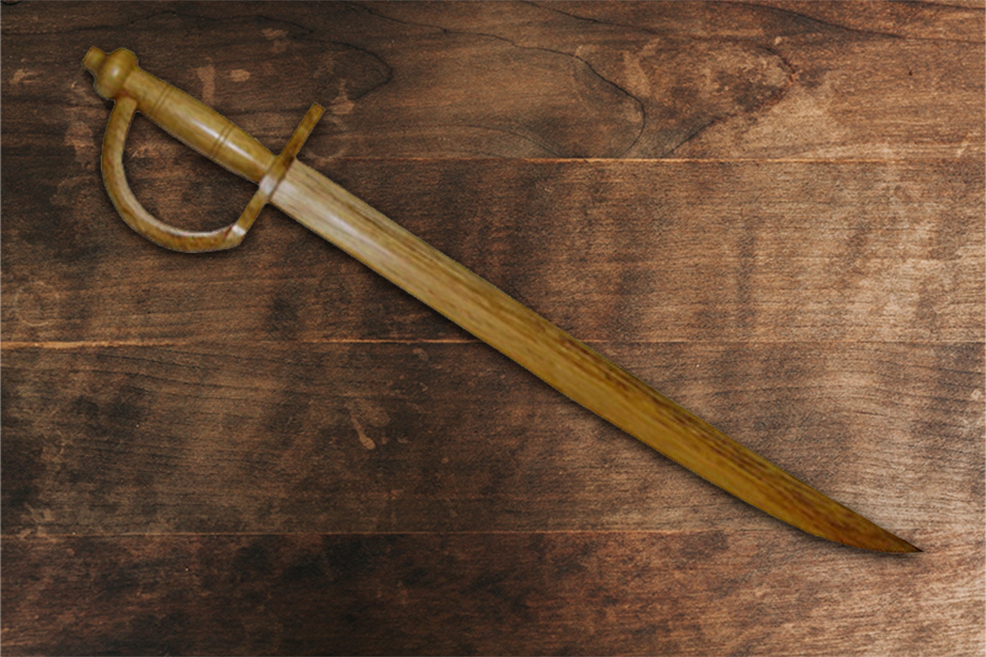 30quot Pirate Cutlass Sword Wood Perfect For Cosplay Pirate Cutlass