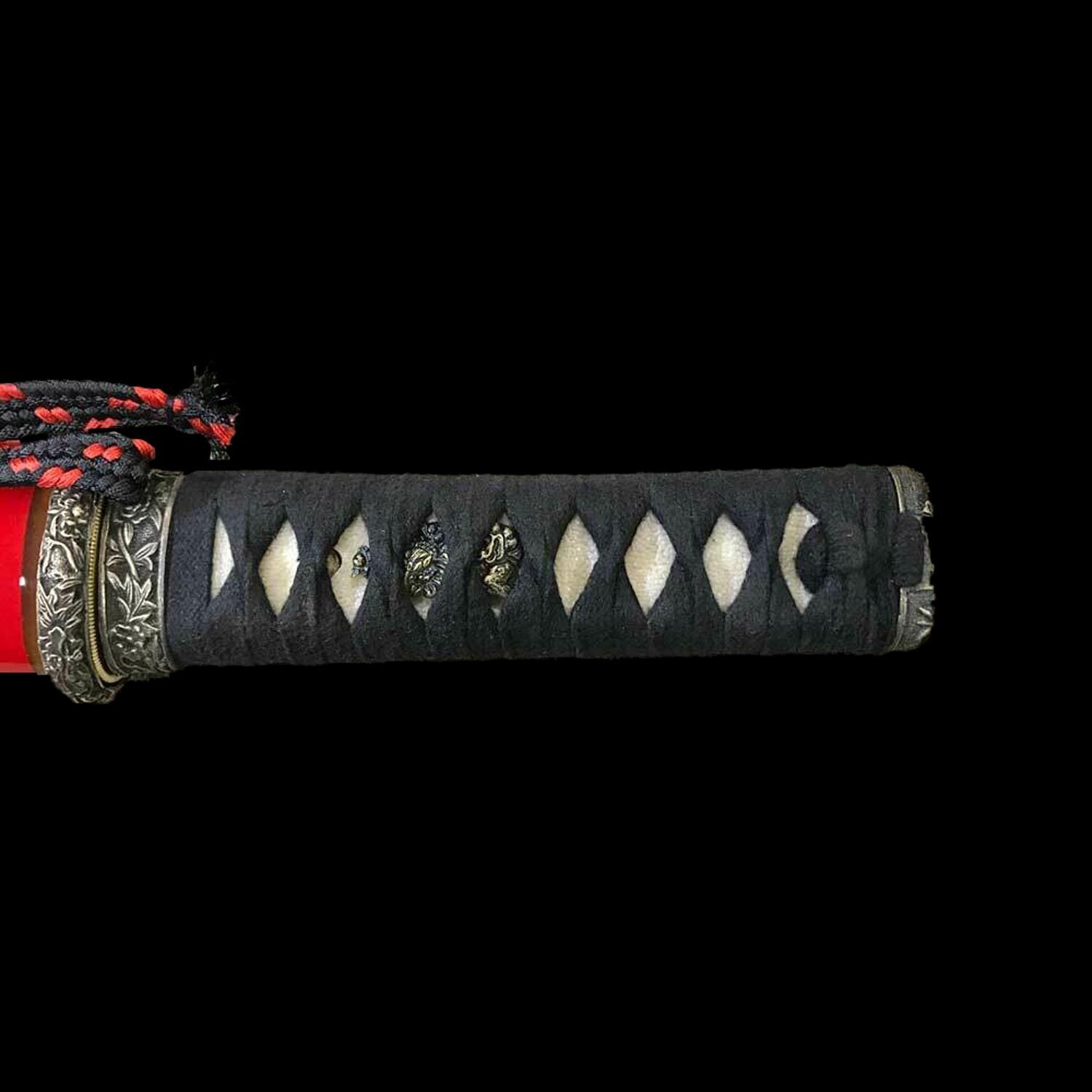 Hand-forged Folded Steel Tanto | Shinogi-zukuri Blade With Real Hamon ...