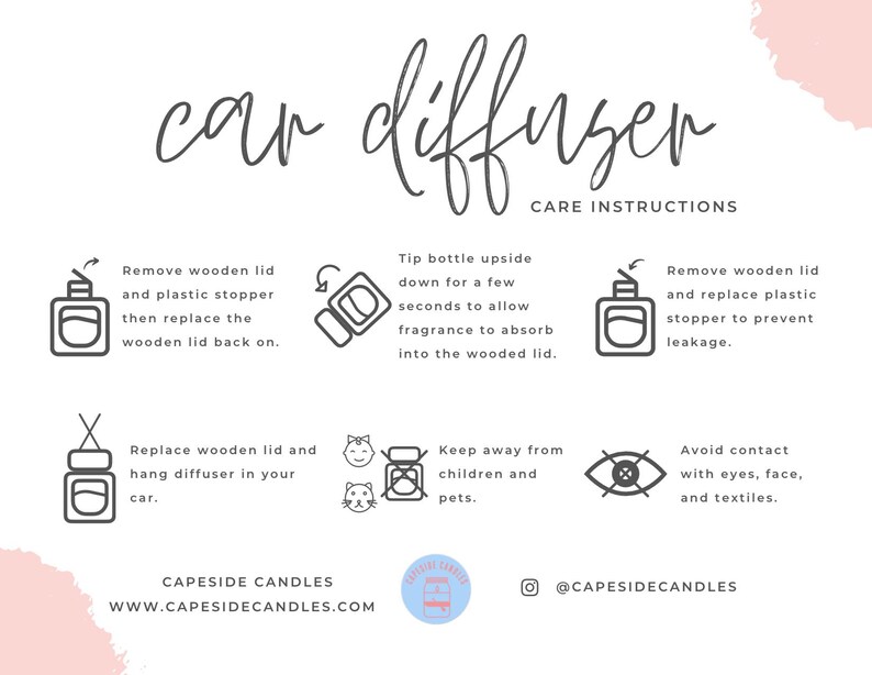 Car Jar Diffuser - Etsy