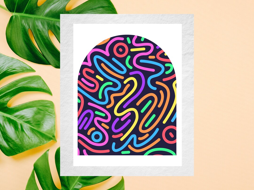 Tattoo Decal For Omnipod Insulin Pump For Diabetes With Neon Swirls Etsy