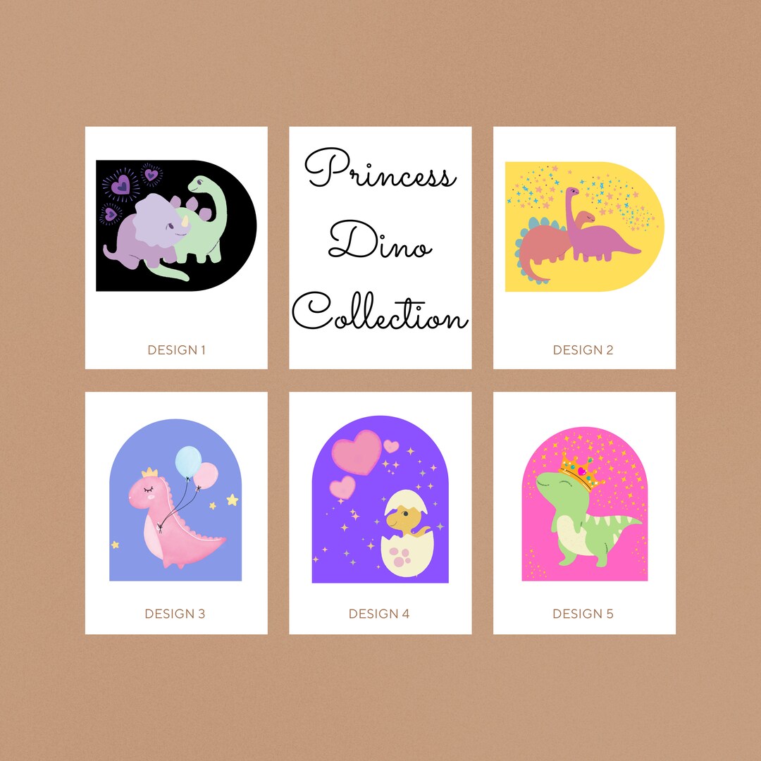 Princess Dino Omnipod Tattoo Collection Set Of 5 Omnipod Tattoo Omnipod