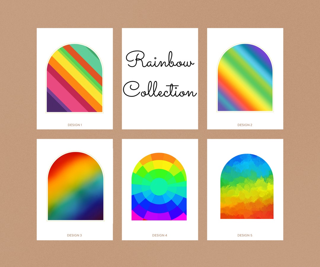 Rainbow Tattoo Collection Set Of 5 Omnipod Tattoo Omnipod Decal T