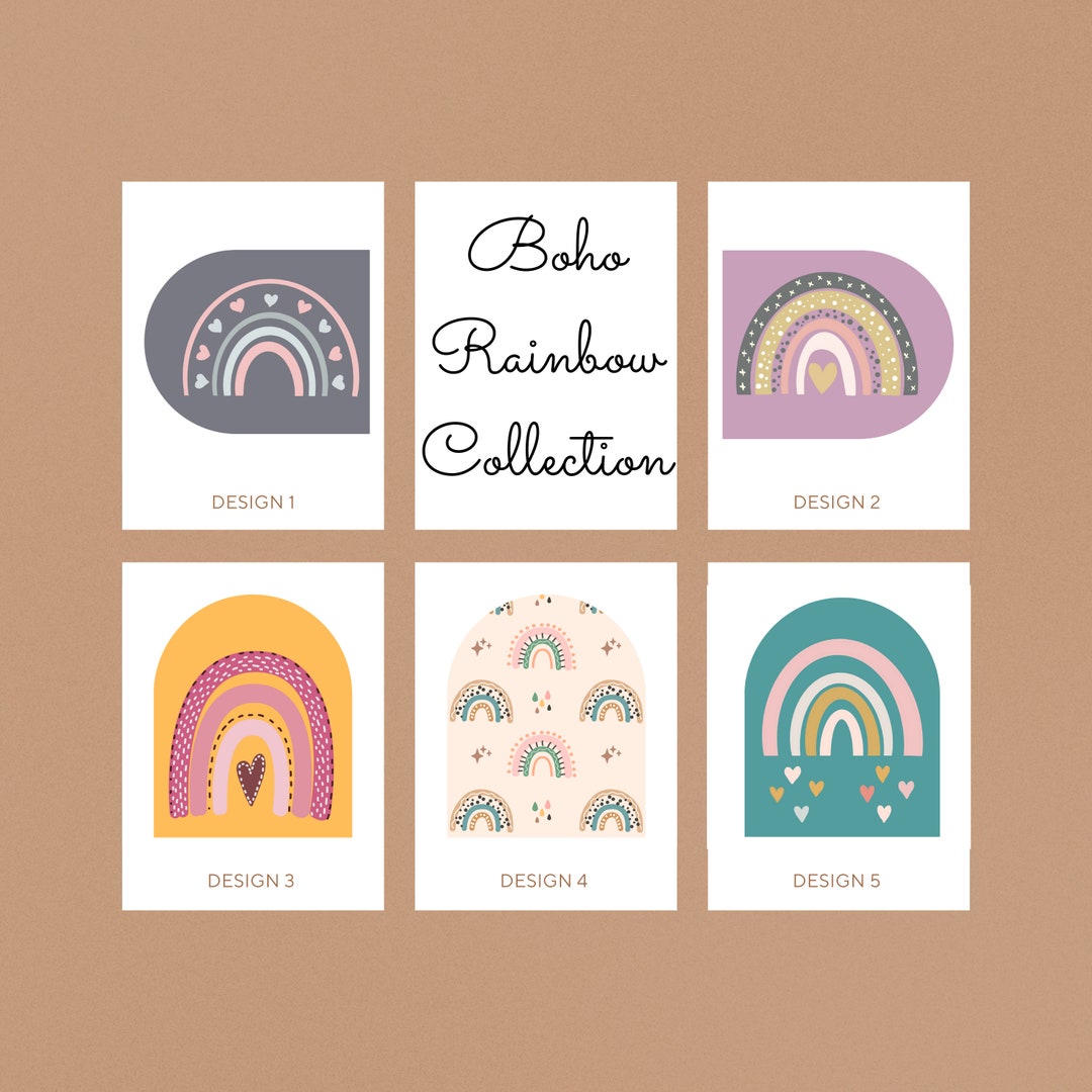 Boho Rainbow Collection Omnipod Tattoo Collection Set Of 5 Omnipod
