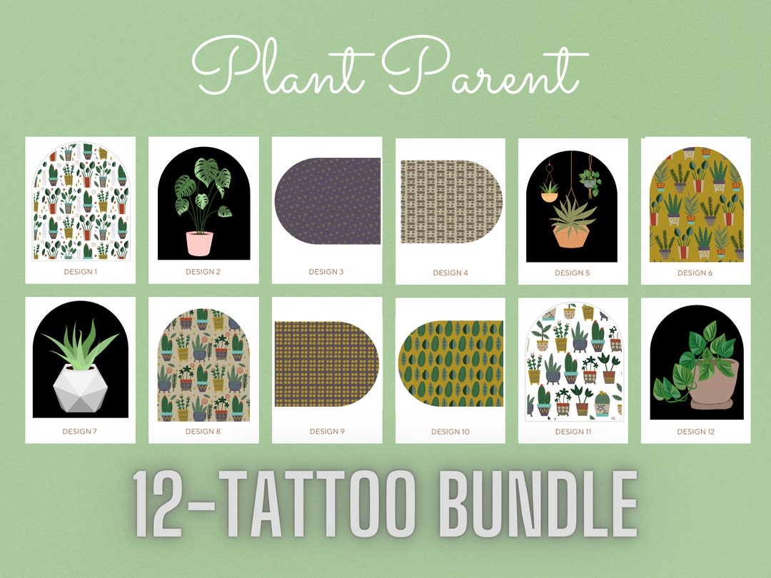 Omnipod Tattoo Bundle Set Of 12 Omnipod Tattoo Omnipod Decal Plant