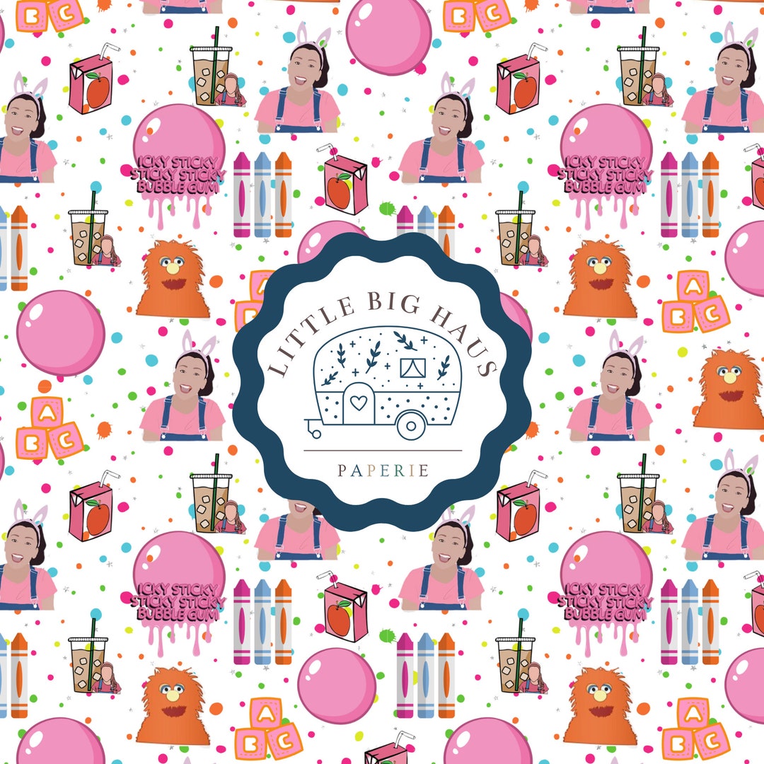 Ms Rachel Sticky Bubblegum Littles Seamless File Songs for - Etsy