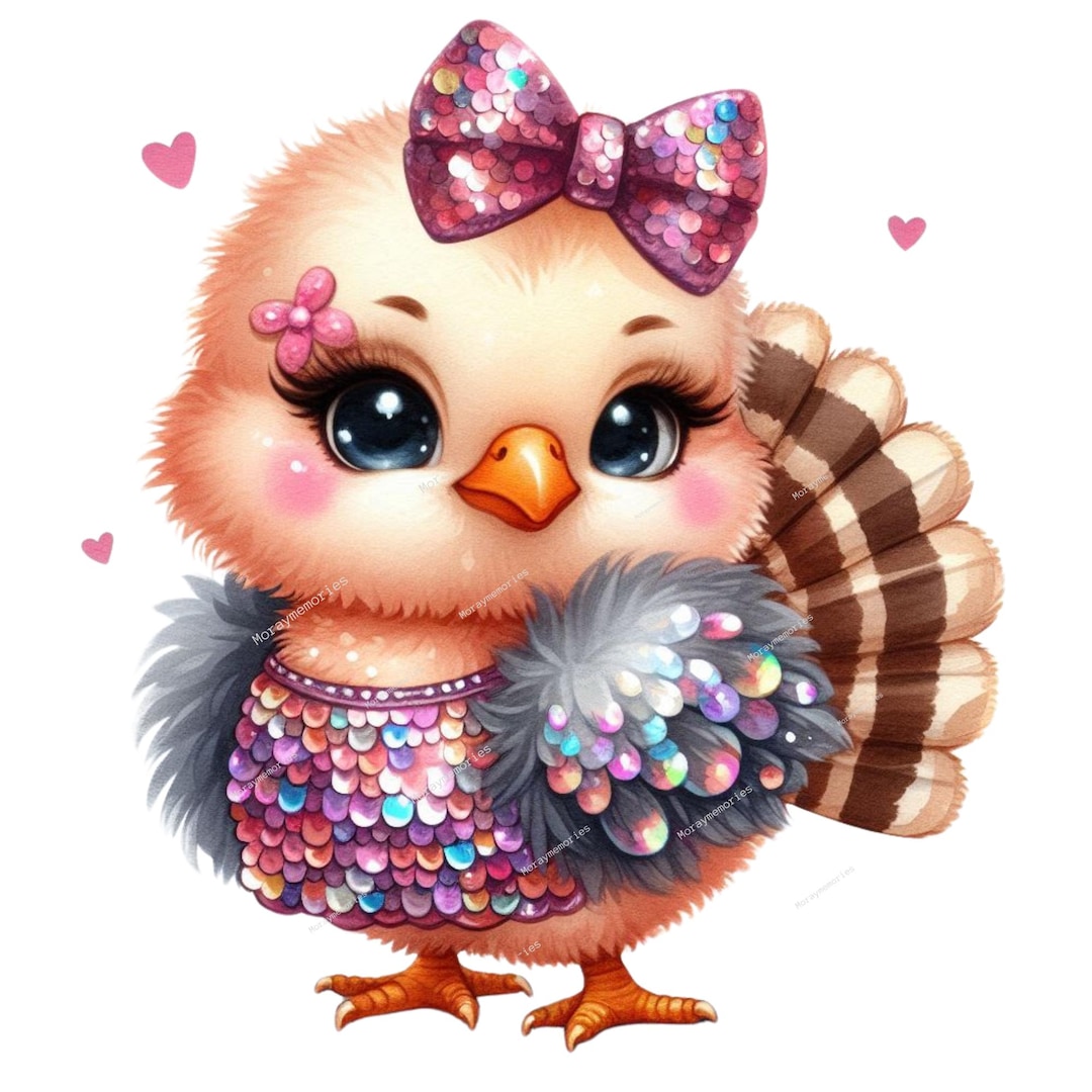 Cute Turkey Clipart, High Quality Pngs, Thanksgiving Kids Design ...